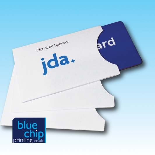 Hotel Key Card Sleeves | Blue Chip Print